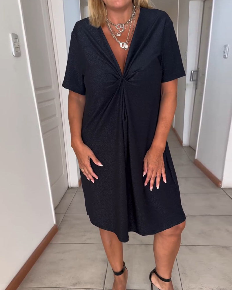 Talia™ | Robe avec Décolleté en V – Maison Éliane